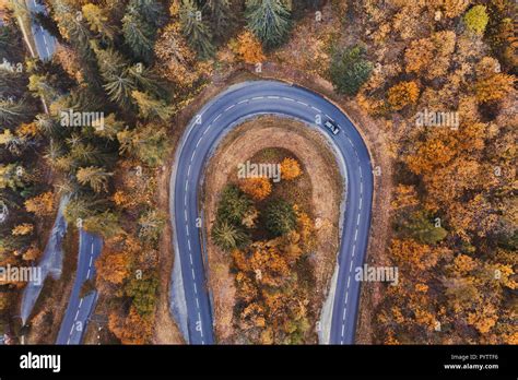 Car Driving Down Winding Road Hi Res Stock Photography And Images Alamy