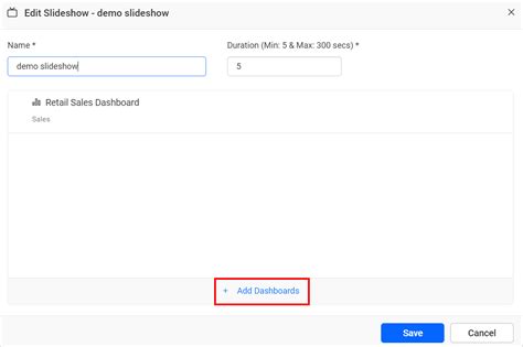 Managing Slideshows Embedded Bi Bold Bi Documentation