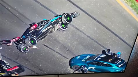 Formula 1 Australia Grand Prix 2024 George Russel Crash In Final Lap