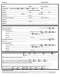 Patient Intake Form Twenty Seven Points Fill Out Sign Online And