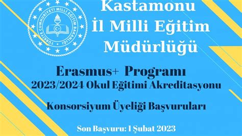 Erasmus Okul E Itim Alan Nda Konsorsiyum Ba Vurusu