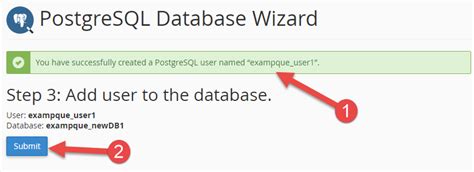create postgresql database in cpanel pro isp