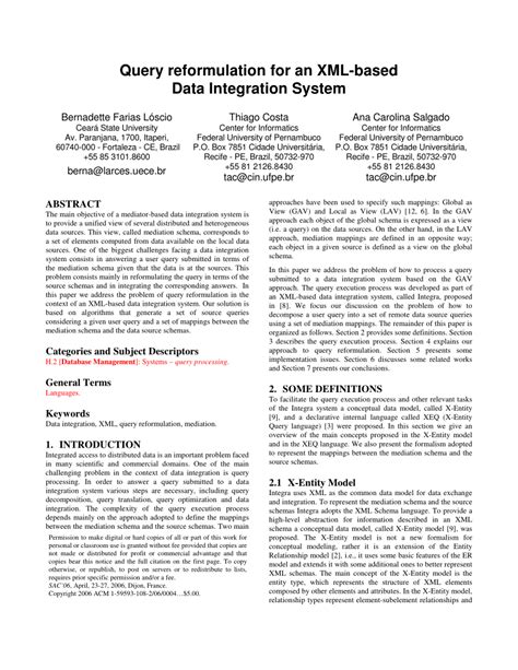 pdf query reformulation for an xml based data integration system