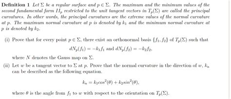 solved definition 1 let Σ be a regular surface and p∈Σ the