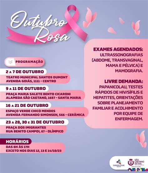 Outubro Rosa São Caetano realizará ações e eventos especiais