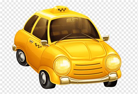 Caricatura Coche Auto Compacto Accidente Automovilistico Pintado