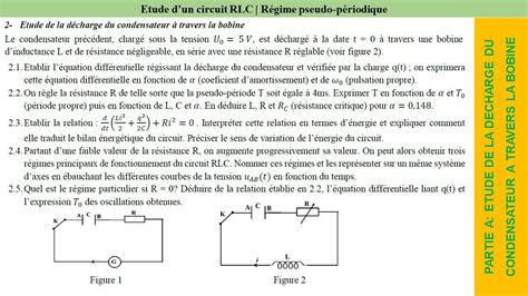 Partie B Decharge du condensateur à travers la bobine problème