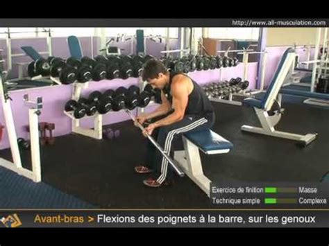 Vidéo des flexions barre droite sur les genoux avant bras YouTube