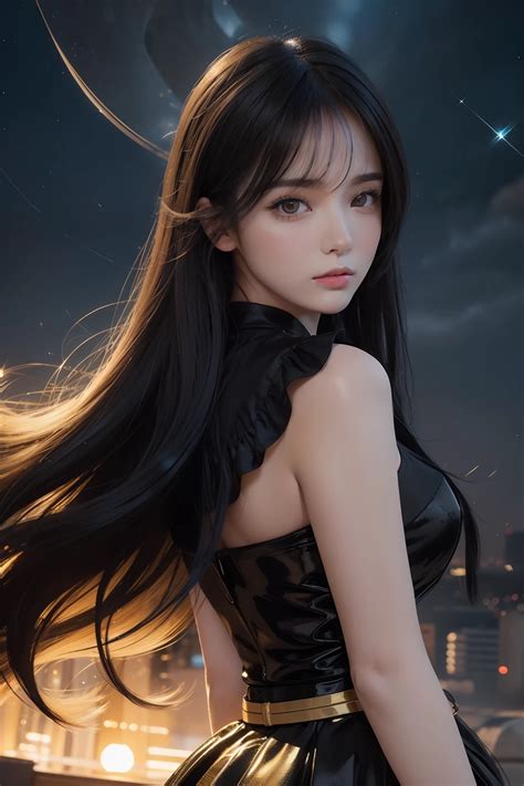 Pixiv Artwork Handsome Girl Goose Egg Face Big Eyes Long Eyelashes Seaart Ai