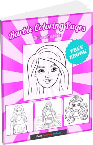 Free Barbie Coloring Pages Easy Drawing Guides