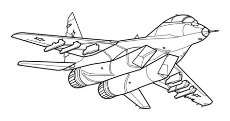 Coloring Fighter Jets Of Pages
