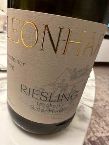 Weingut Leonhard Niersteiner Lberg Roter Hang Riesling Trocken Vivino Us