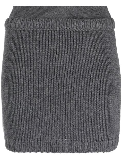 Lisa Yang The Lovi Cashmere Mini Skirt Grey FARFETCH