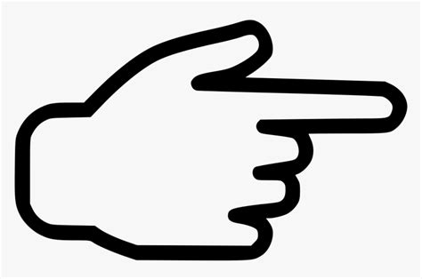 Finger Pointing Right Clipart Pointing Finger Icon Png Transparent