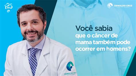 C Ncer De Mama Em Homens Mitos E Verdades Youtube