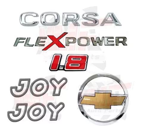 Emblema Corsa Hatch Flexpower Joy Gravata Parcelamento Sem Juros