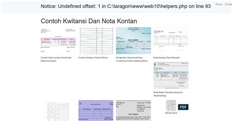 Contoh Kwitansi Dan Nota Kontan