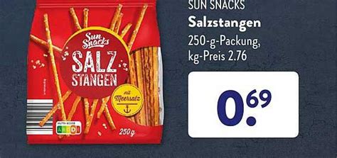 Sun Snacks Salzstangen Angebot bei ALDI SÜD 1Prospekte de