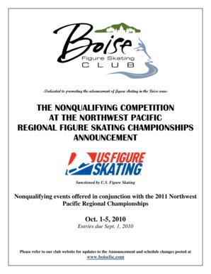 Fillable Online Usfigureskating The Boise Figure Skating Club US