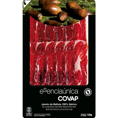 Comprar Jamón de bellota 100 ibérico en lonchas sin gluten envase 120
