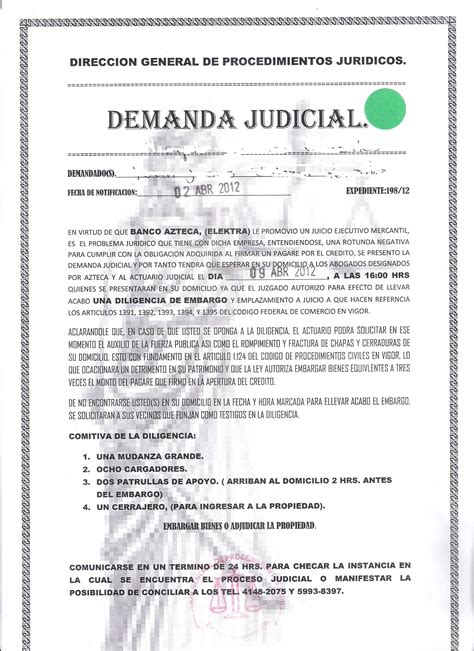 Como Hacer Una Demanda Ejemplos Image To U