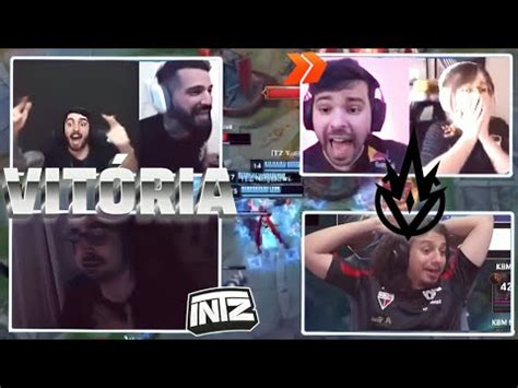 STREAMERS REAGEM a VITÓRIA da INTZ CONTRA a KABUM no CBLOL YouTube