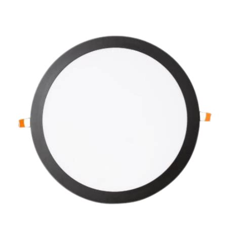 Painel de LED de Embutir Redondo 24W 6500K Black MK ELÉTRICA