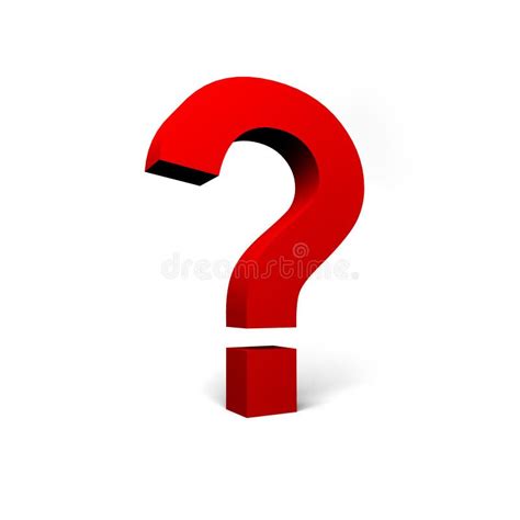 Signo De Interrogaci N Rojo D Stock De Ilustraci N Ilustraci N De