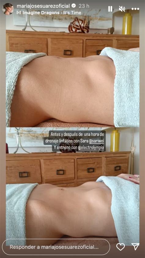 El increíble antes y después de María José Suárez tras su masaje