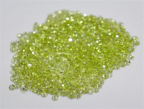 Peridoto Verde Natural 2x2mm corte redondo facetado piedra Etsy España