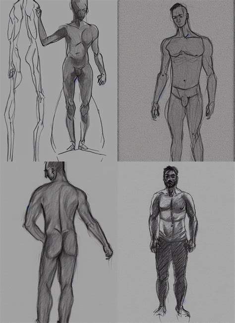 Man Standing With Arms Crossed Front View Full Body Stable Diffusion