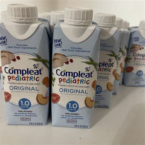 Nestle Compleat Pediatric Original Unflavored Tube Feeding Case Of 24 8