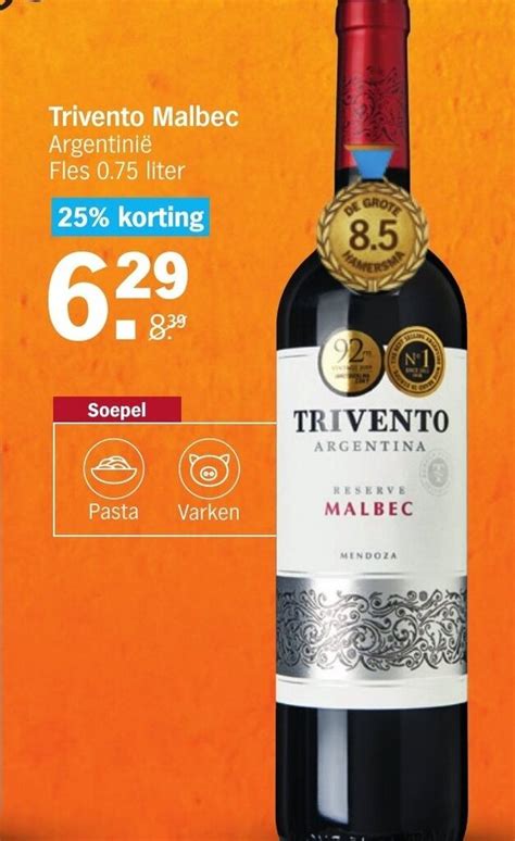 Trivento Malbec Aanbieding Bij Albert Heijn