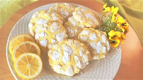 GALLETAS CRAQUELADAS DE LIMON Deliciosas y Súper fáciles Receta a