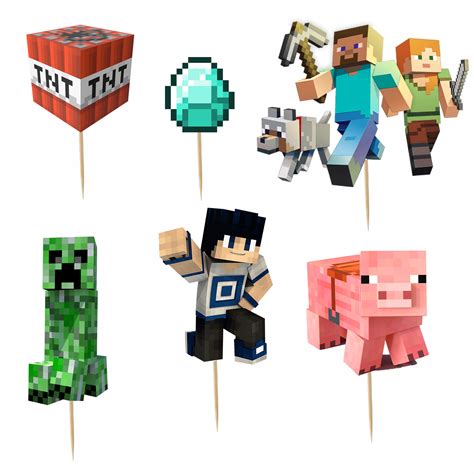 Toper Na Tort Minecraft Niska Cena Na Allegro Pl