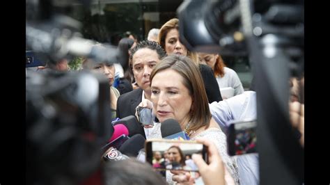 Entrevista concedida por la senadora Xóchitl Gálvez Ruiz al término de