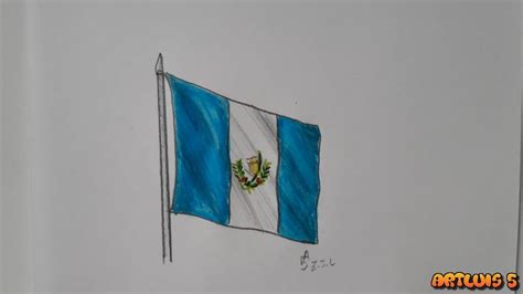 Cómo dibujar la bandera de Guatemala YouTube