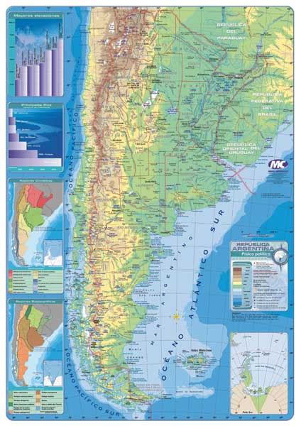 Mapa Fisico Politico De Argentina Completo Store Innoem Eng Psu Ac Th