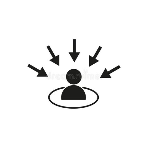 Icono De Consumidor Central Enfoque De Cliente Primer Enfoque De