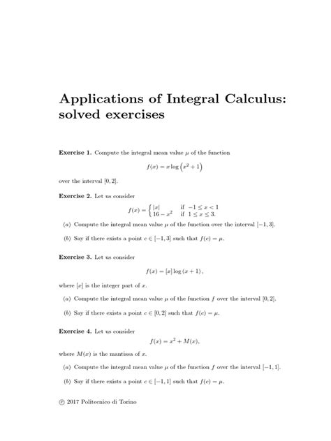 solved exercises pdf