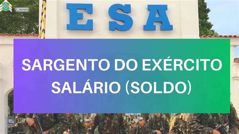 Carreira Militar Quanto ganha um Sargento do Exército