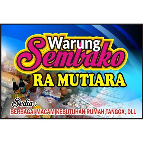 Detail Contoh Spanduk Warung Sembako Koleksi Nomer