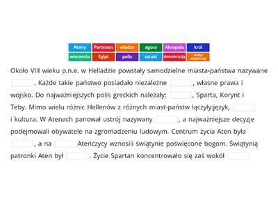Klasa 5 Historia Starożytna Grecja Dział 2 Materiały dydaktyczne