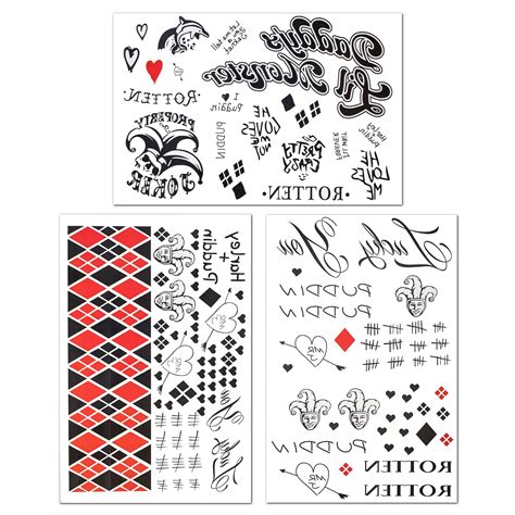 Harley Quinn Fake Tattoos A5 Ubicaciondepersonas Cdmx Gob Mx