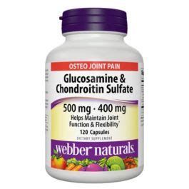 Webber Naturals Glucosamine Chondroitin Sulfate 500 Mg 400 Mg 120