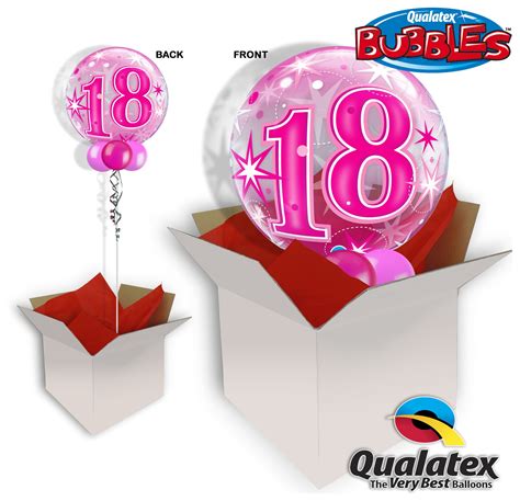 18th Pink Starburst Sparkle 22 Inch Bubble Balloon In A Box Reviews
