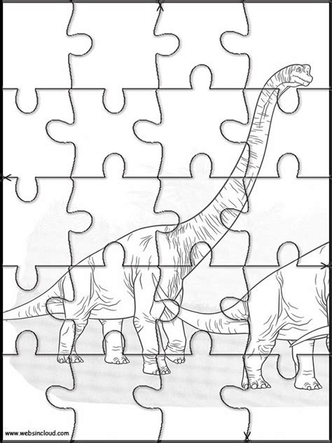 Puzles Recortables para Imprimir para Niños Jurassic World 17