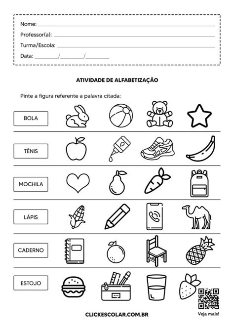 Atividade De Alfabetiza O Para Imprimir