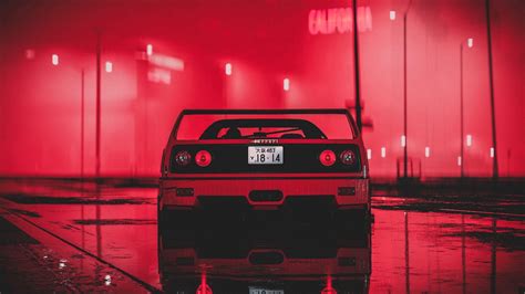 Red Aesthetic Wallpaper Car