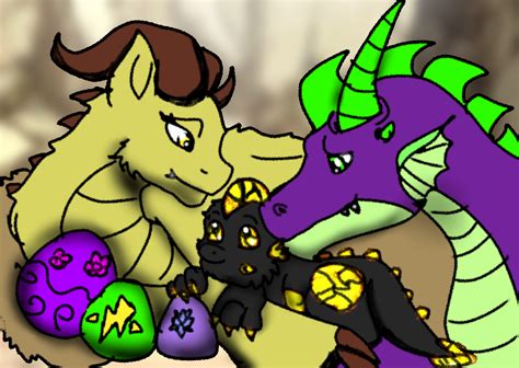 3414195 Safe Artist Lullabyjak Spike Oc Oc Iggy Oc Rachel